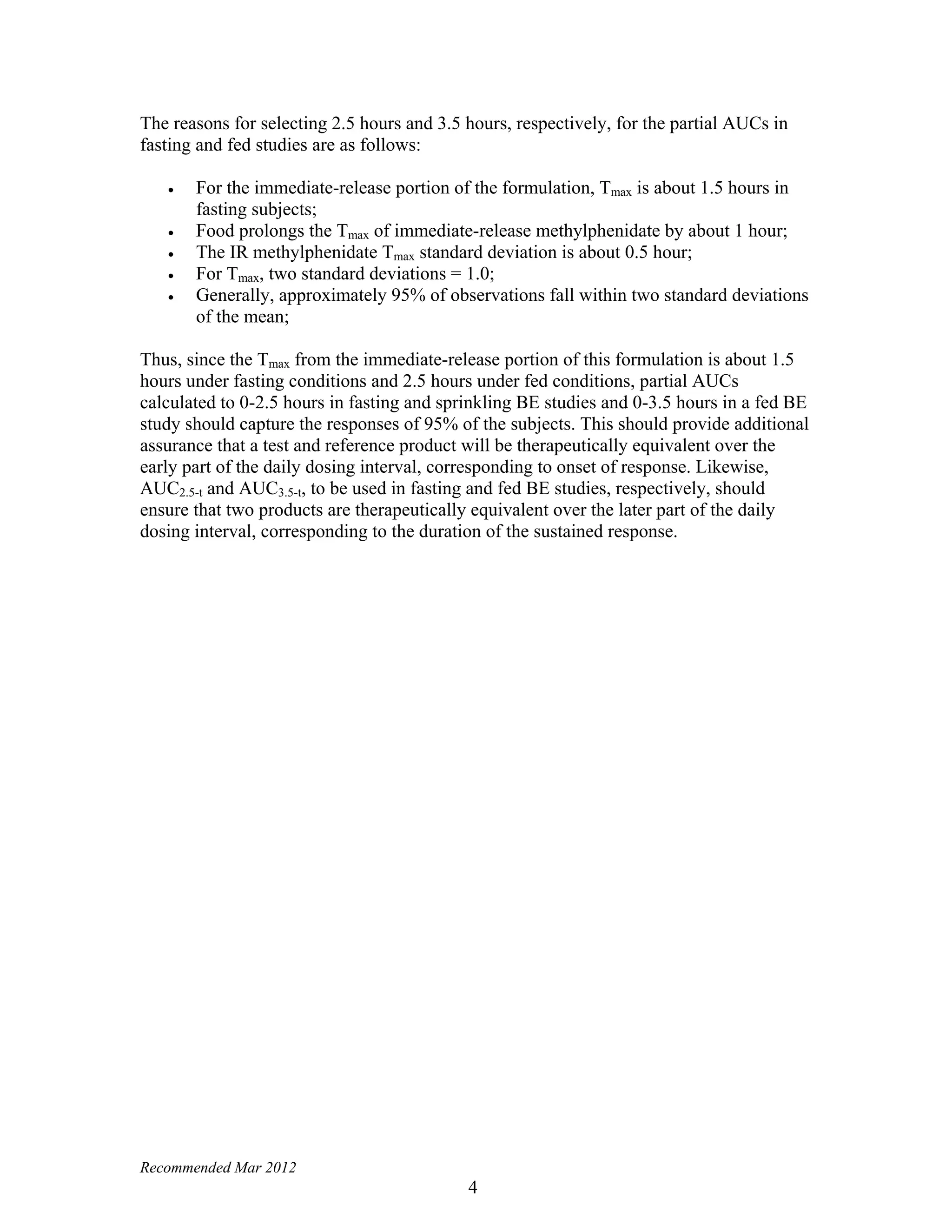 FDA Guidelines for Dexmethylphenidate | PDF