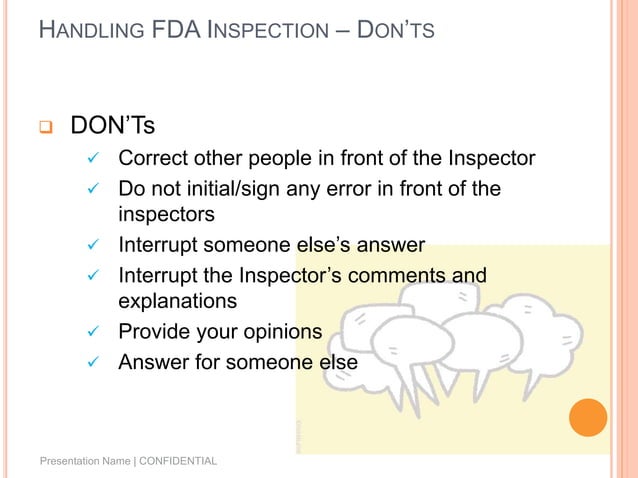 FDA Inspection Readiness.pptx | Recalls | Consumer Issues