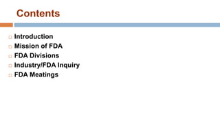 FDA liaisions | PPT