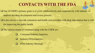 Indusrty and Fda liasions | PPTX