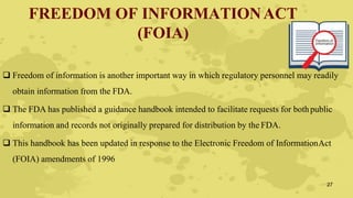 Indusrty and Fda liasions | PPTX