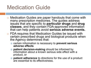 Fda medication guidev2 | PPTX