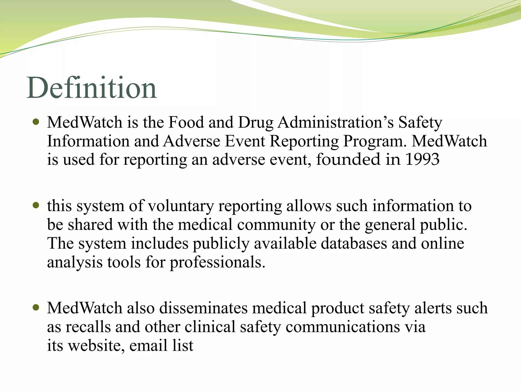 Fda med watch | PPTX