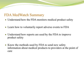 Fda med watch | PPTX