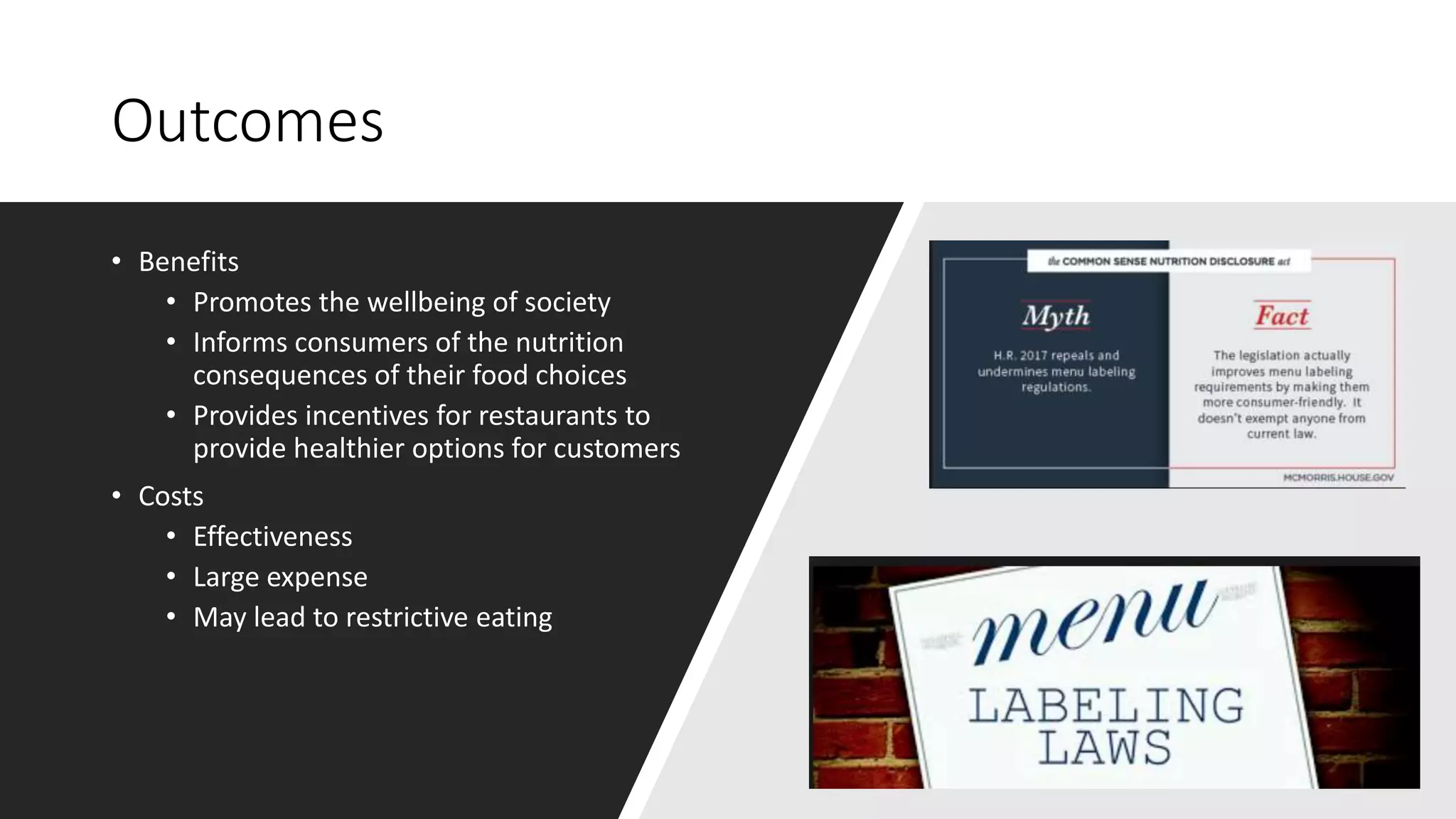 FDA Menu Labeling Ethics | PPT