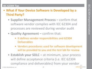 IEC 62304: SDLC Conformance and Management | PDF