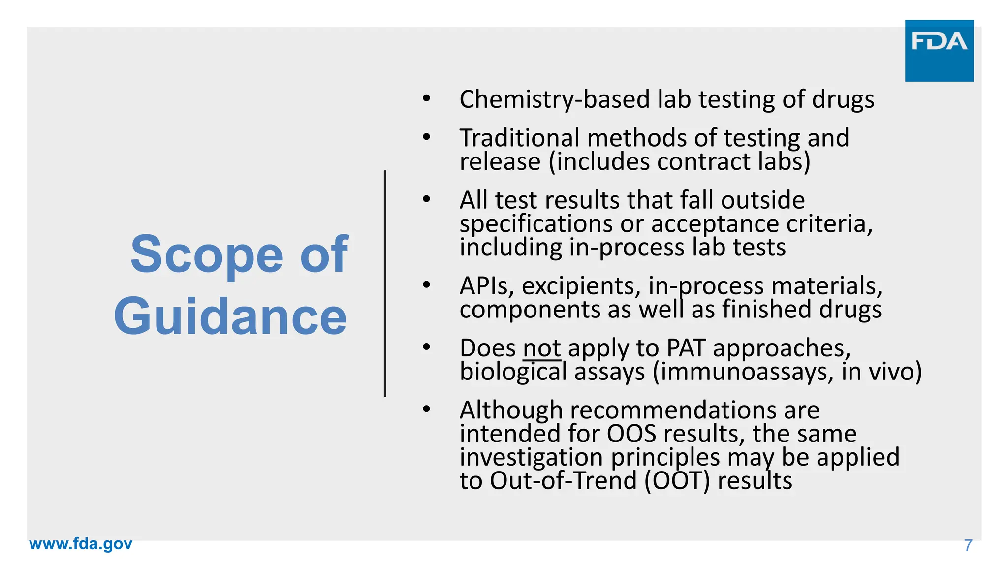 FDA OOS investigation India (Out of Specifications).pdf