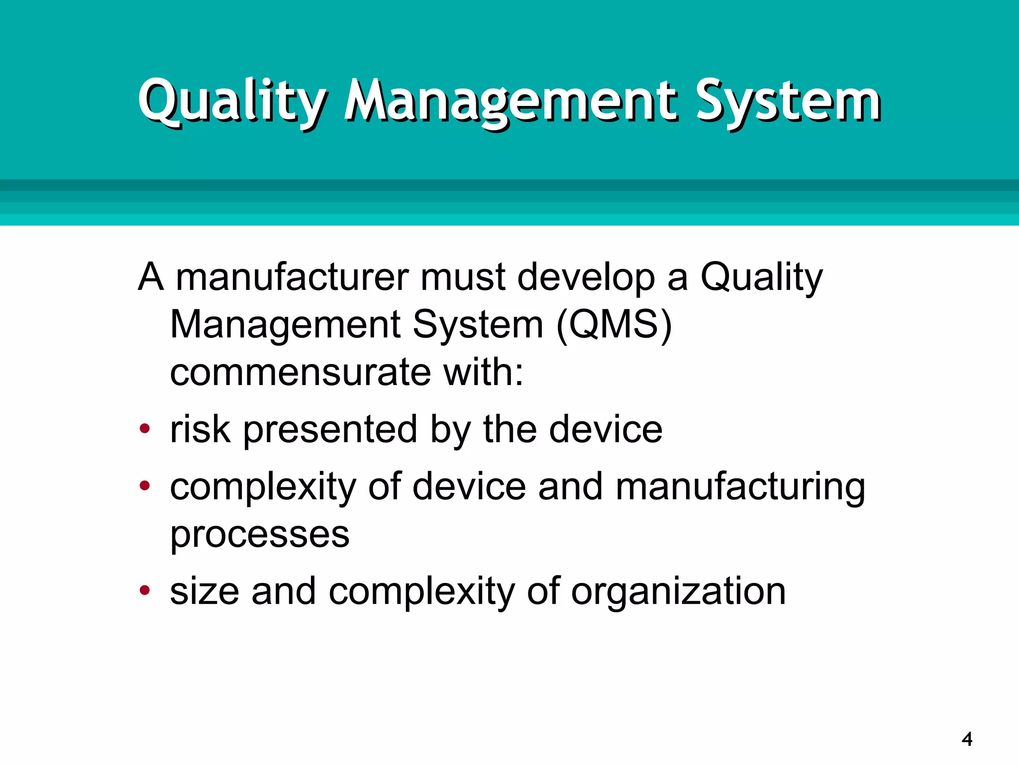 Fda quality system regulation 21 CFR820_Medical devices_k_trautman | PDF