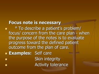 Focus Charting (FDAR) | PPT