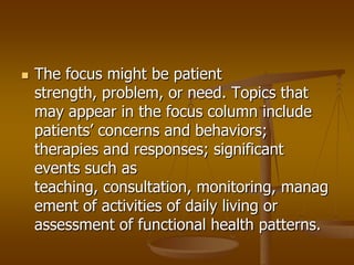 Focus Charting (FDAR) | PPT