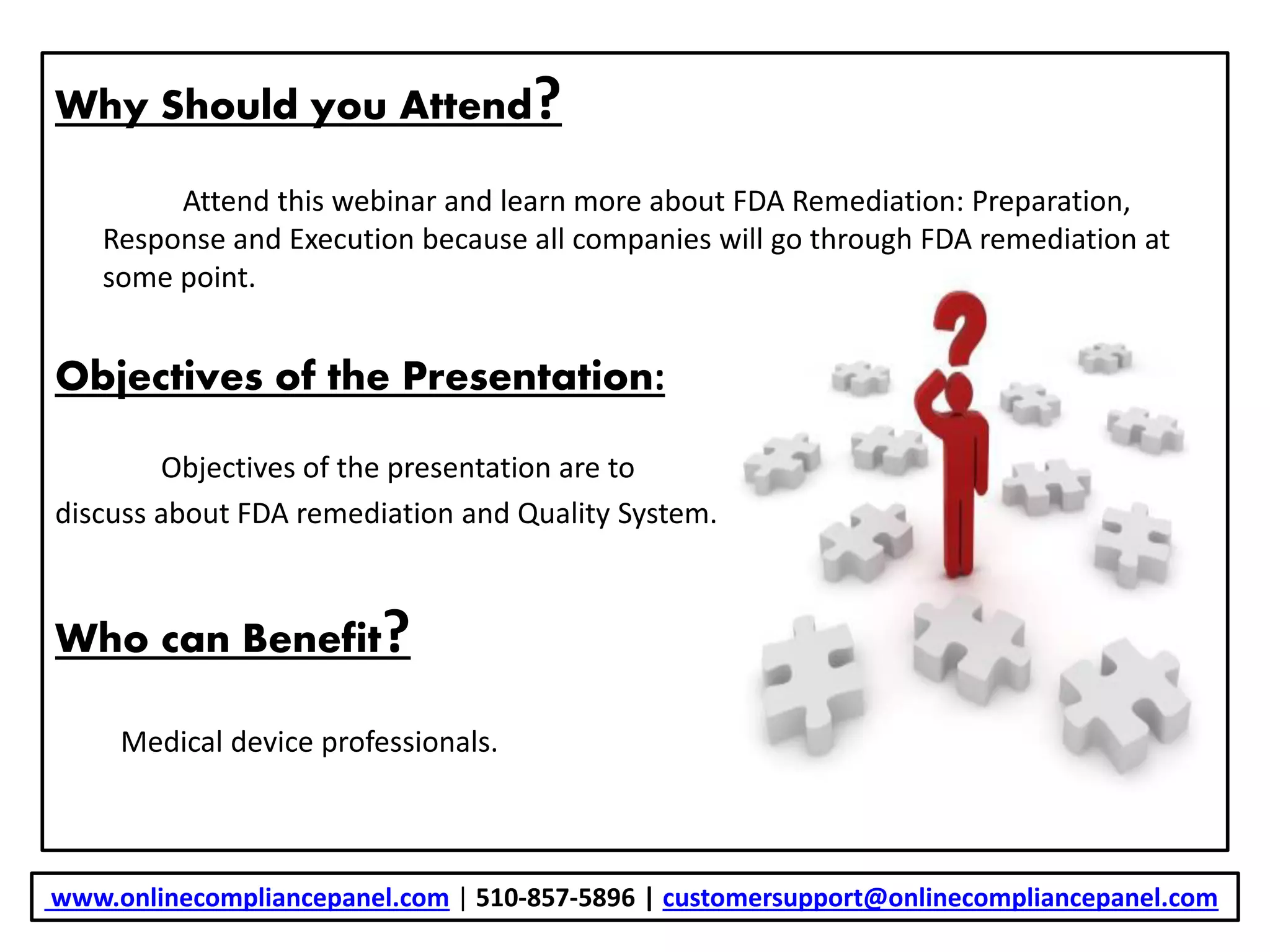 Fda remediation preparation, response and execution | PPT
