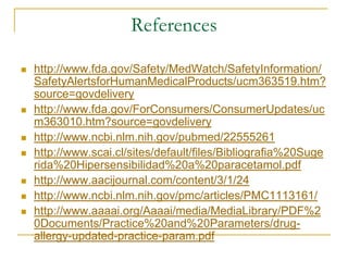 FDA's advice on_acetaminophen_(paracetamol)_associated serious skin ...