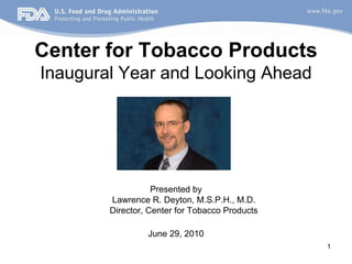 FDA Tobacco Slide Presentation | PPT