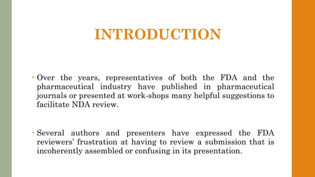 Data Presentation for FDA Submission ppt.pptx | Pharmaceutical Industry ...