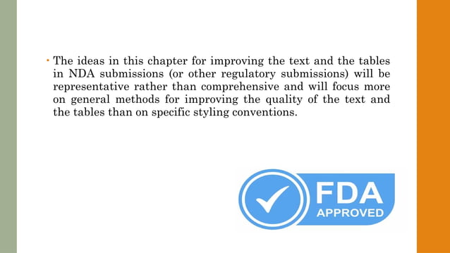 Data Presentation for FDA Submission ppt.pptx | Pharmaceutical Industry ...