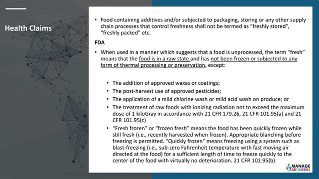 Fda vs fssai Health Claim - finale | PPT