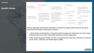 Fda vs fssai Health Claim - part3 | PPTX