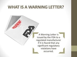 Fda warning letters | PDF