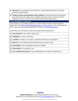 free mHealth Checklist | PDF