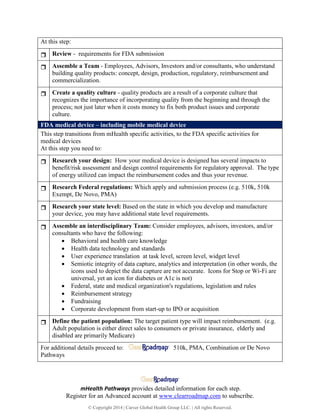 free mHealth Checklist | PDF