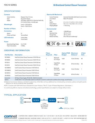 ComNet FDC10M1A Data Sheet | PDF