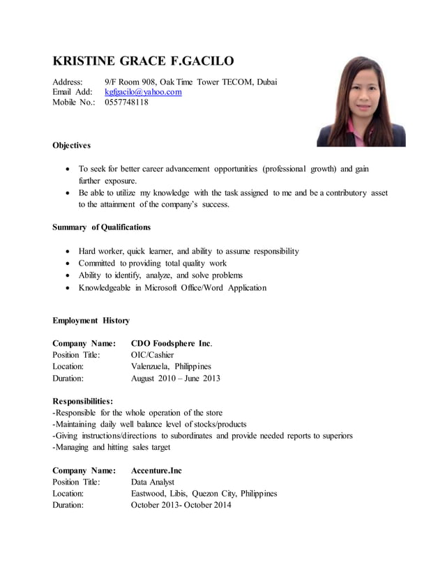 Kristine Grace updated | DOCX