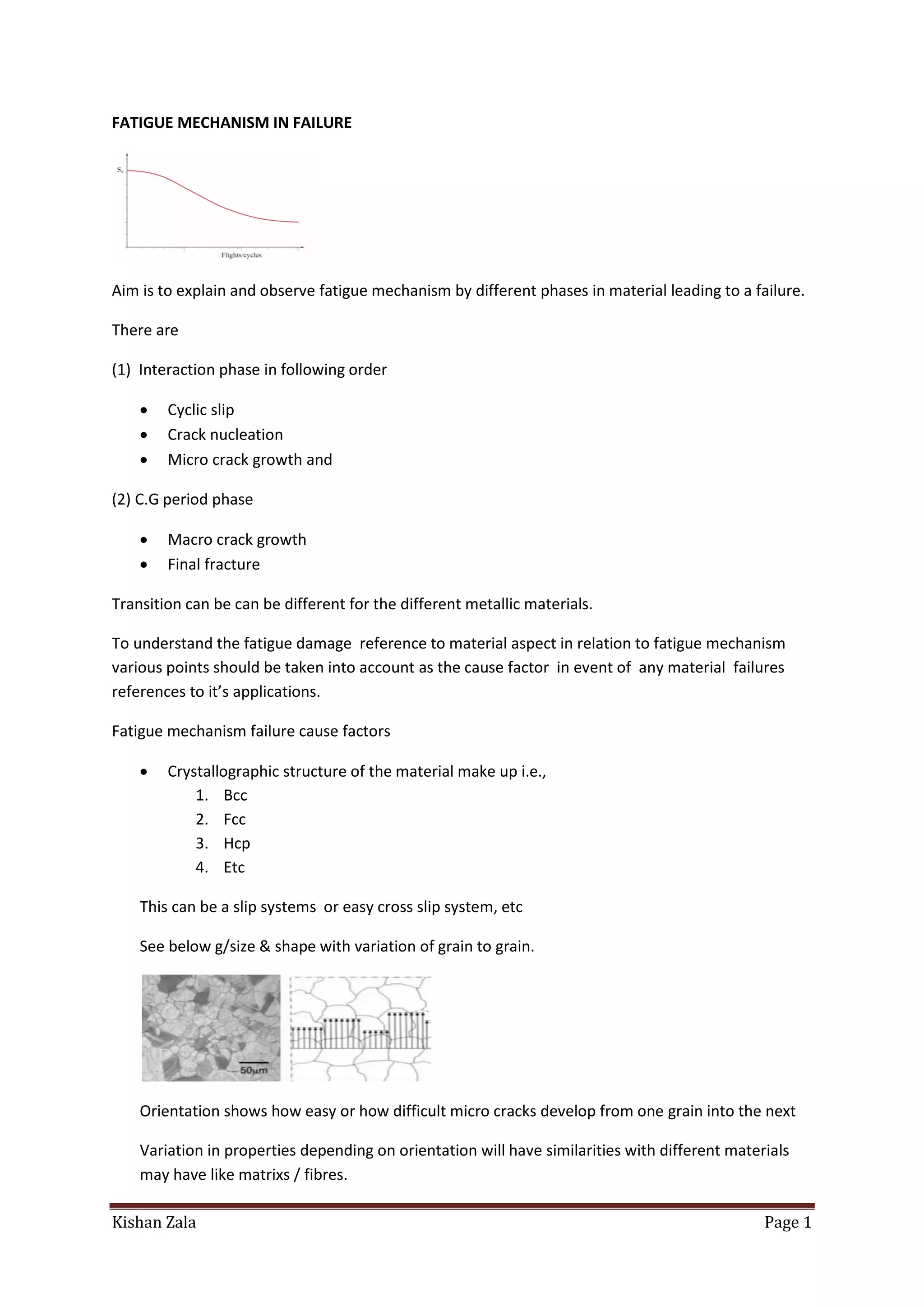 FATIGUE MECHANISM IN FAILURE | PDF