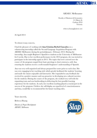 Letter of Recommendation | PDF | Education