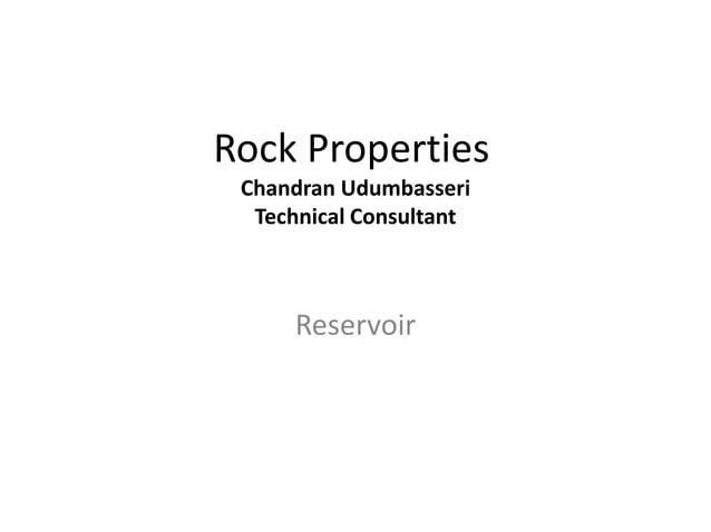 Rock properties | PPT