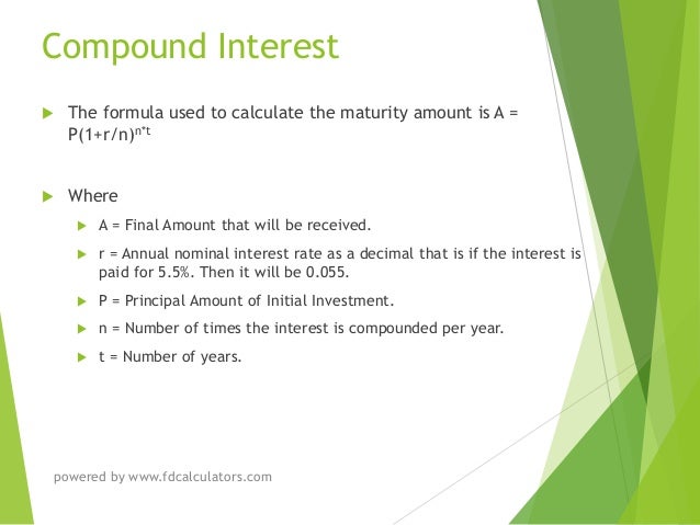 Fd calculator ppt