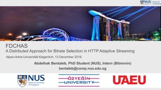 A Distributed Approach for Bitrate Selection in HTTP Adaptive Streaming | PPT