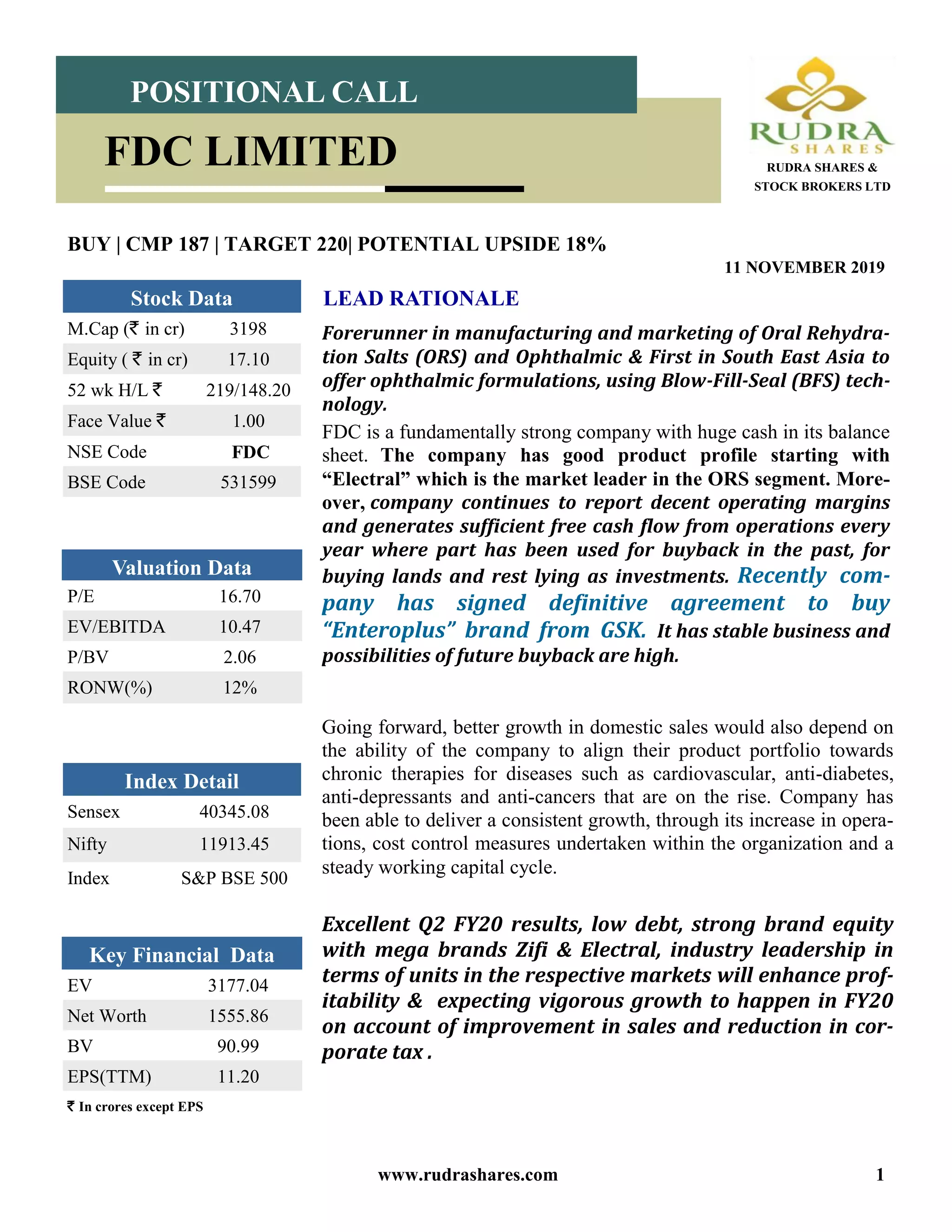 Fdc ltd (updated) | PDF