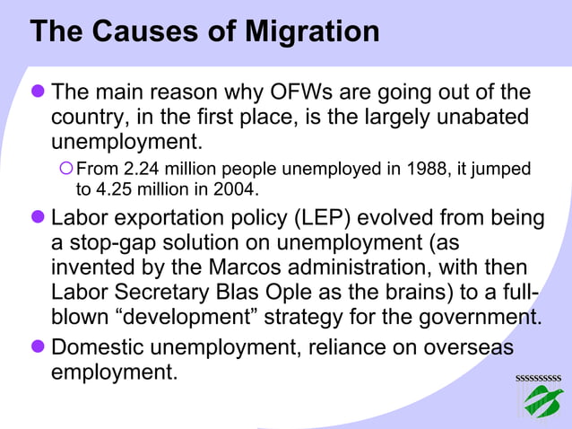 FDC presentation for Migrants | PPT