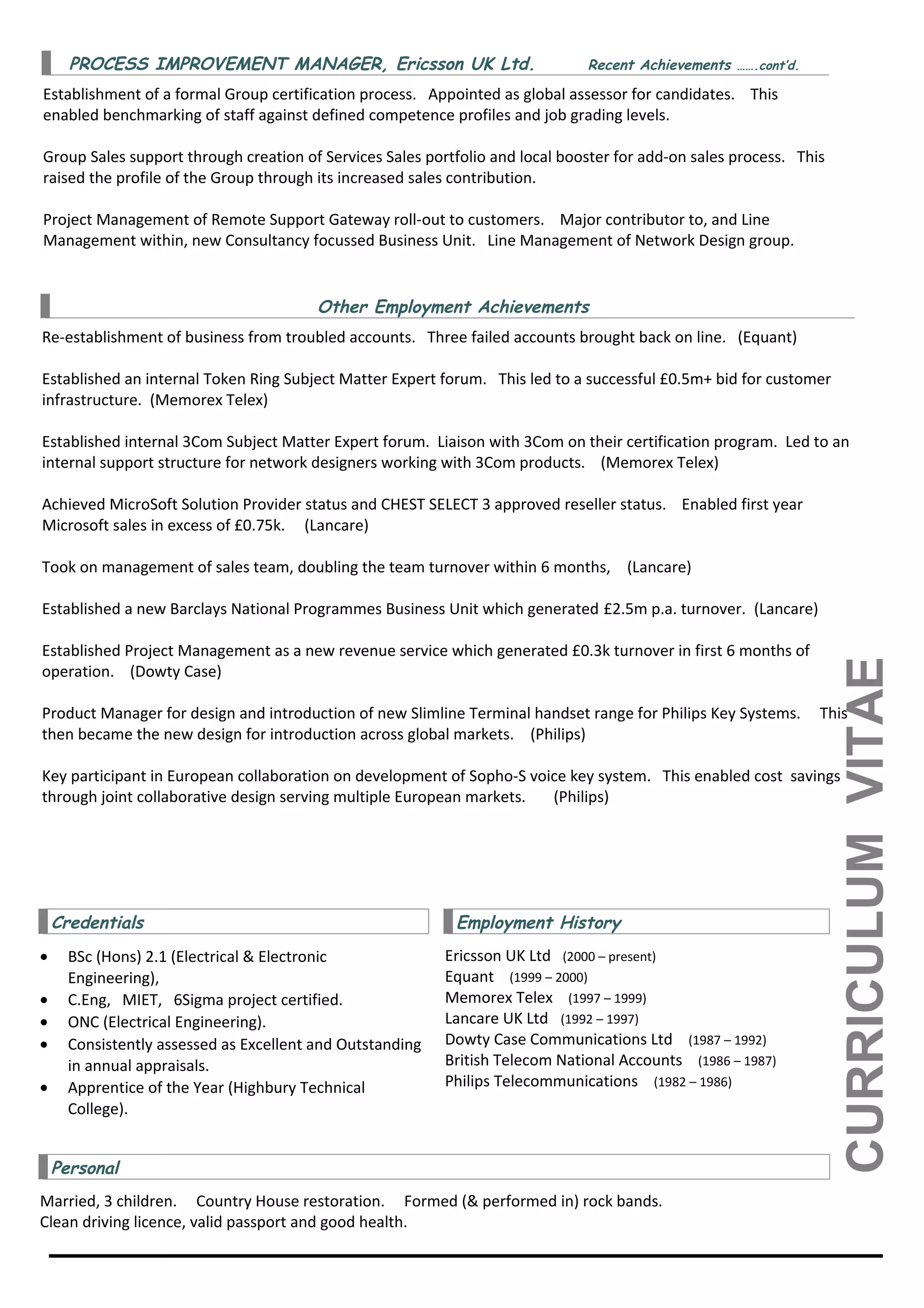 Steve Smith CV 412160 | DOC