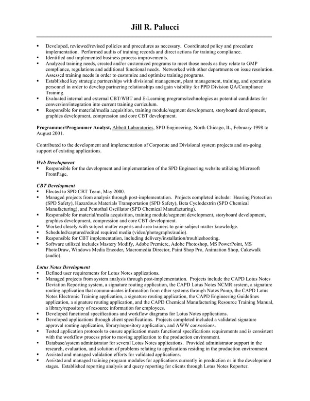 Jill Palucci Resume | PDF | Business Administration | Business