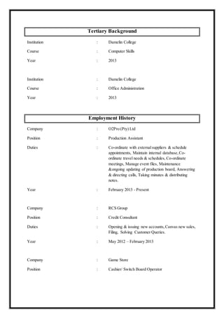Nobantu CV | DOCX