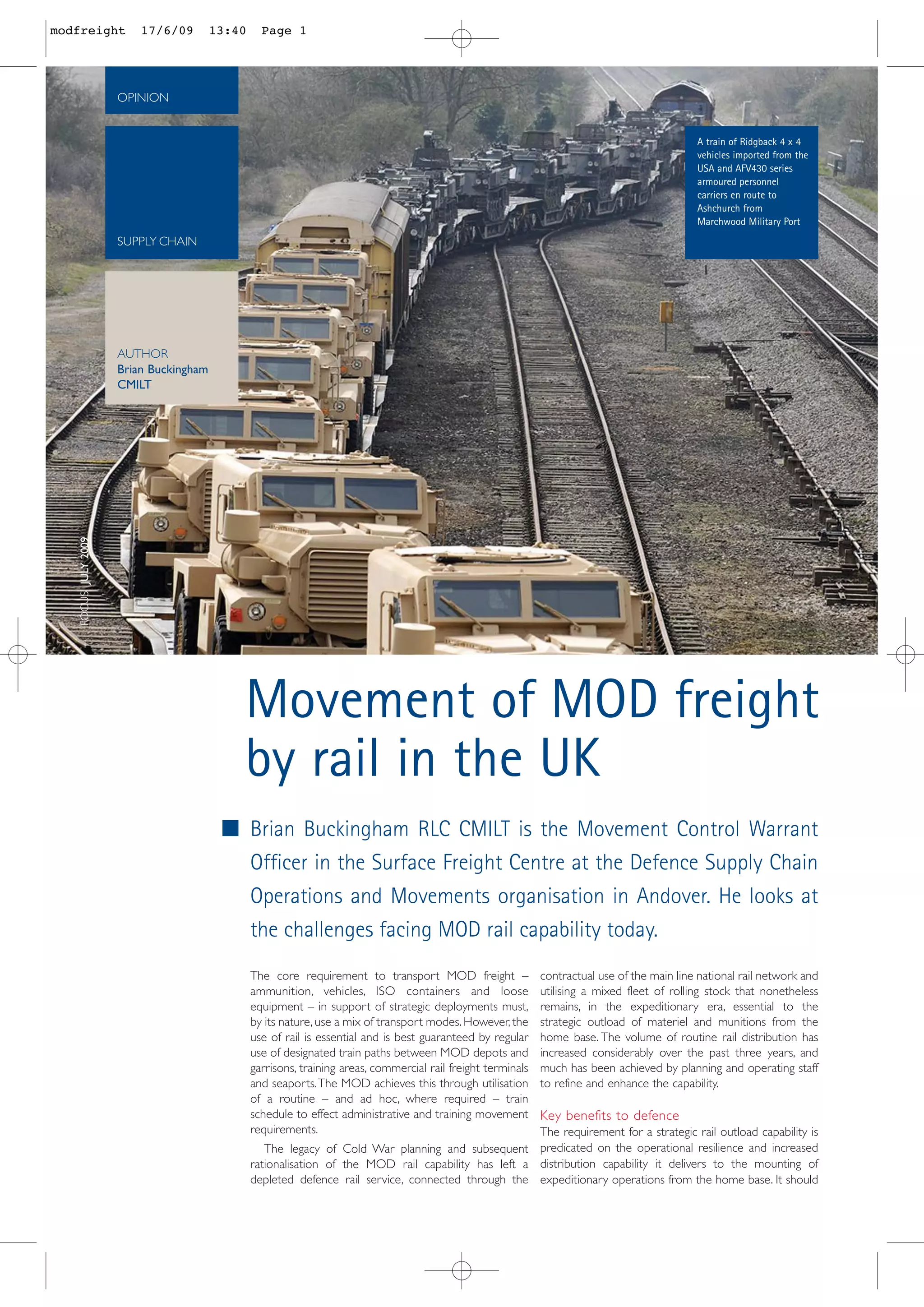Which Core Capability Supports Movement Of Forces And Equipment