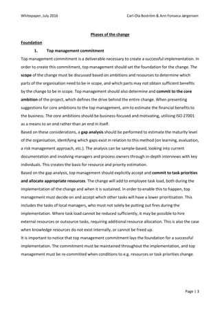 Whitepaper - ISO 27001 implementation | PDF | Computer Software and ...