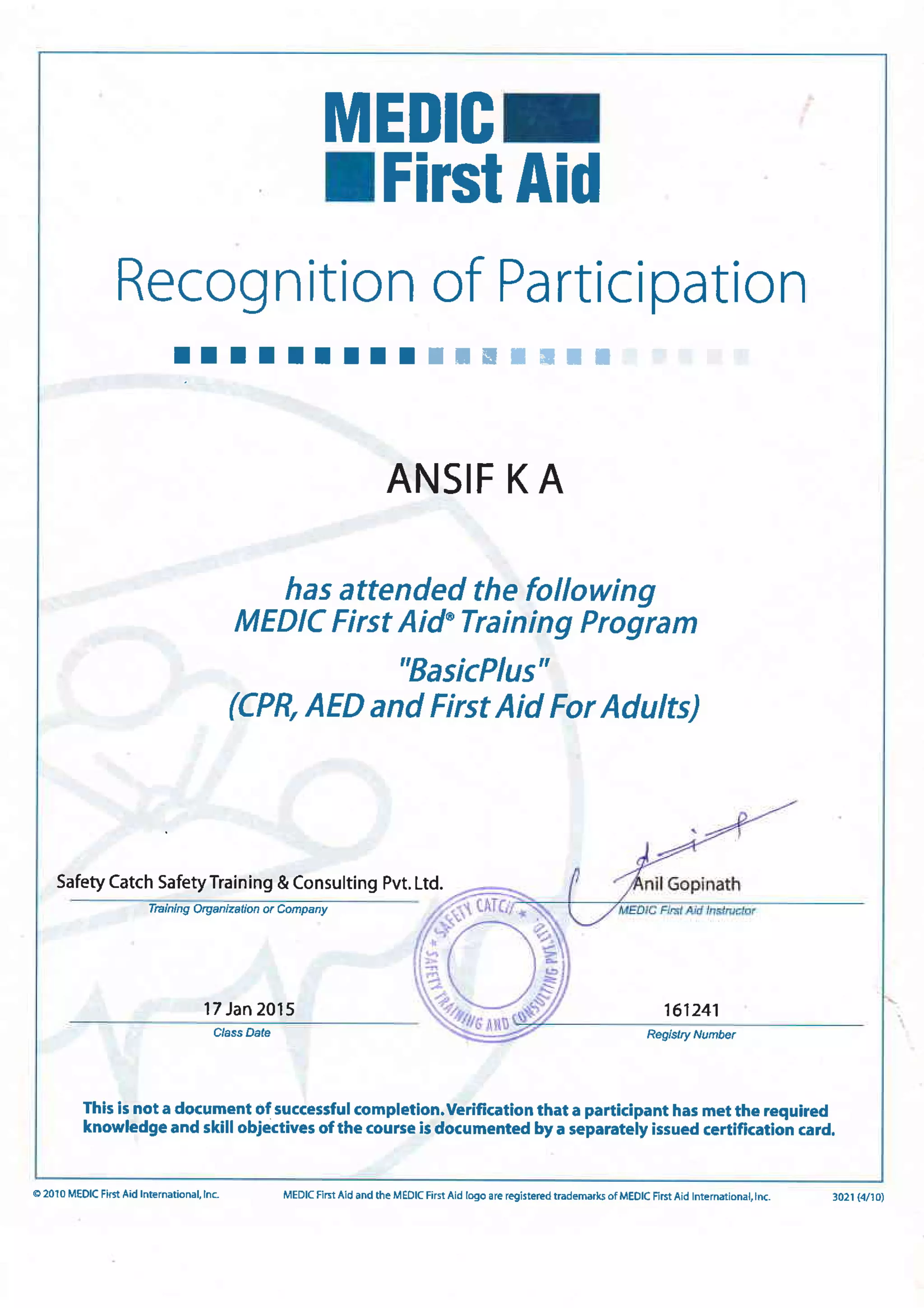 MEDIC FIRST AID CERTIFICATE.PDF