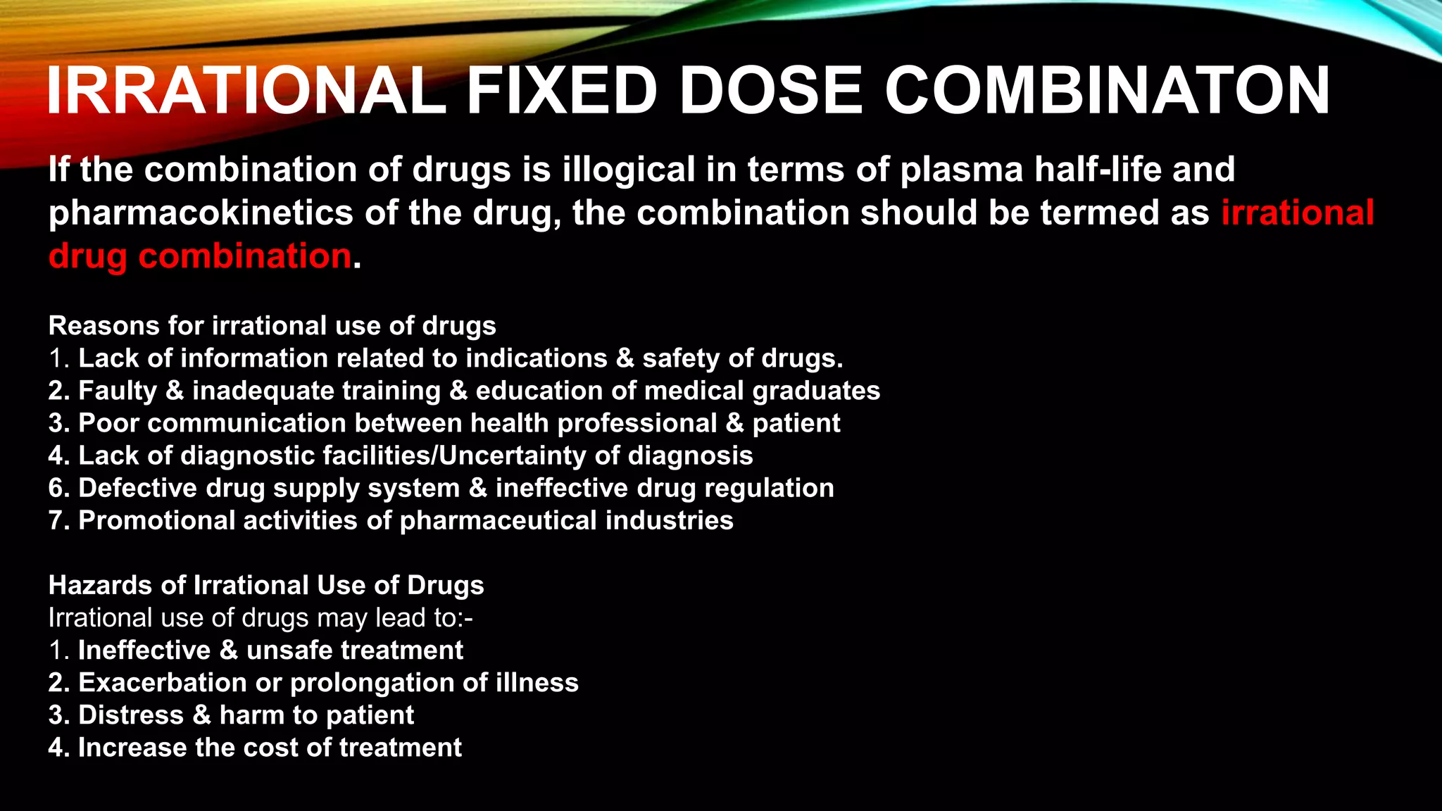 Fixed Dose Drug Combination (FDDC) | PPTX