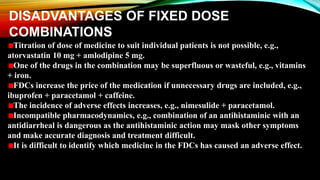 Fixed Dose Drug Combination (FDDC) | PPTX