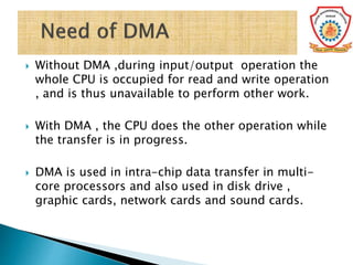 DMA and DMA controller | PPTX