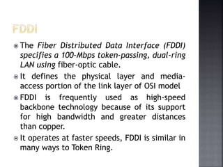 FDDI and SONET by Er.Anup-(IOE) | PPTX