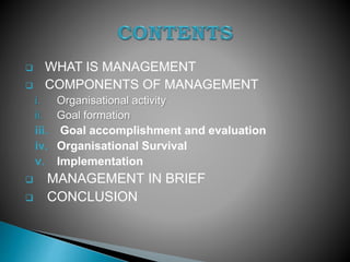 management is an science or art.. too sweet and short | PPT