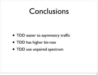Fdd or tdd | PDF