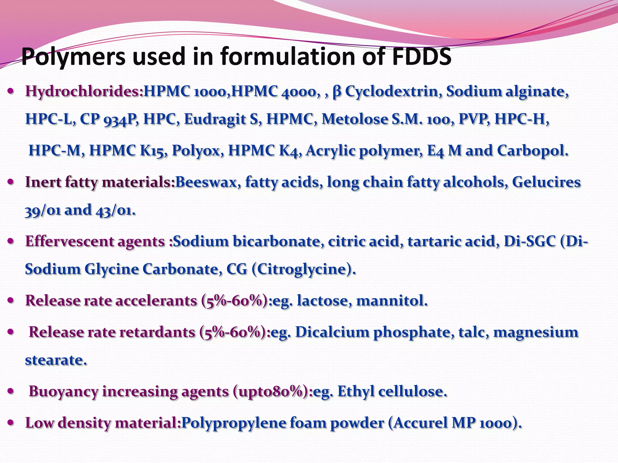 Floating Drug Delivery System Ppt Pptx