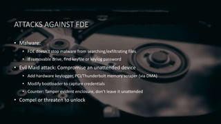 What is hard drive encryption or full disk encryption? | PPT