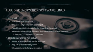What is hard drive encryption or full disk encryption? | PPT