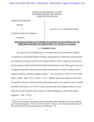 Pence Writing Sample_1404a Reply Motion | PDF | Free Download