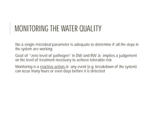 Microbiological quality of drinking water | PDF